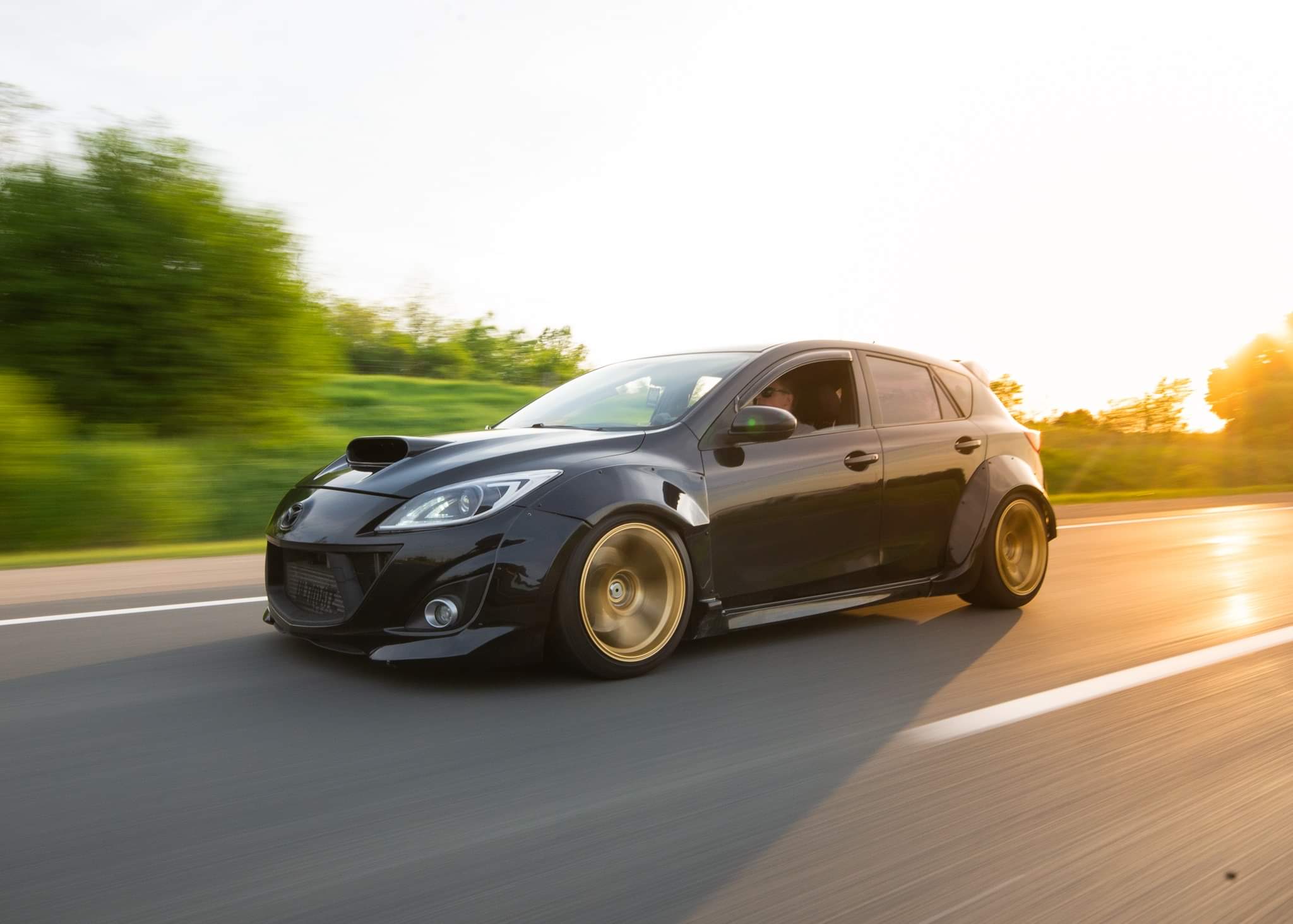 Stanced Mazda 3 Sedan
